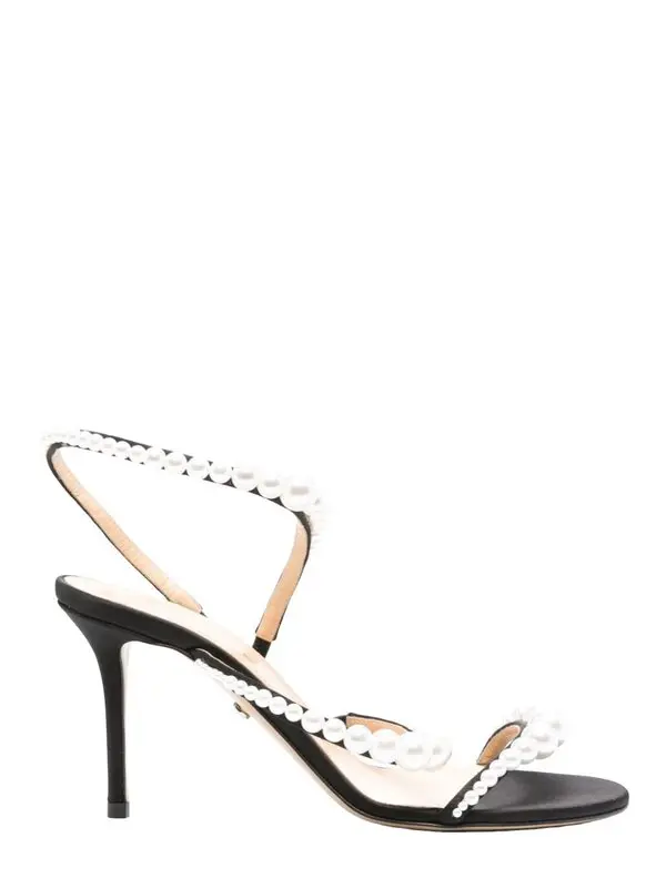 MACHMACH Mach & Mach Embellished Strappy High Heel Sandals - Black
