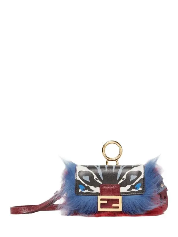 Fendi Baguette Leather Bag Charm - Multicolor