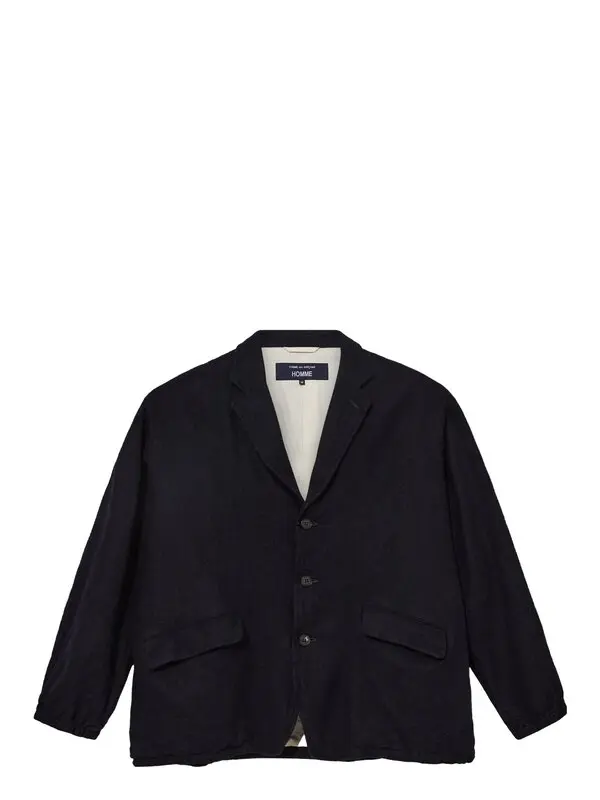 Comme Des Garçons Single-breasted Casual Jacket - Black