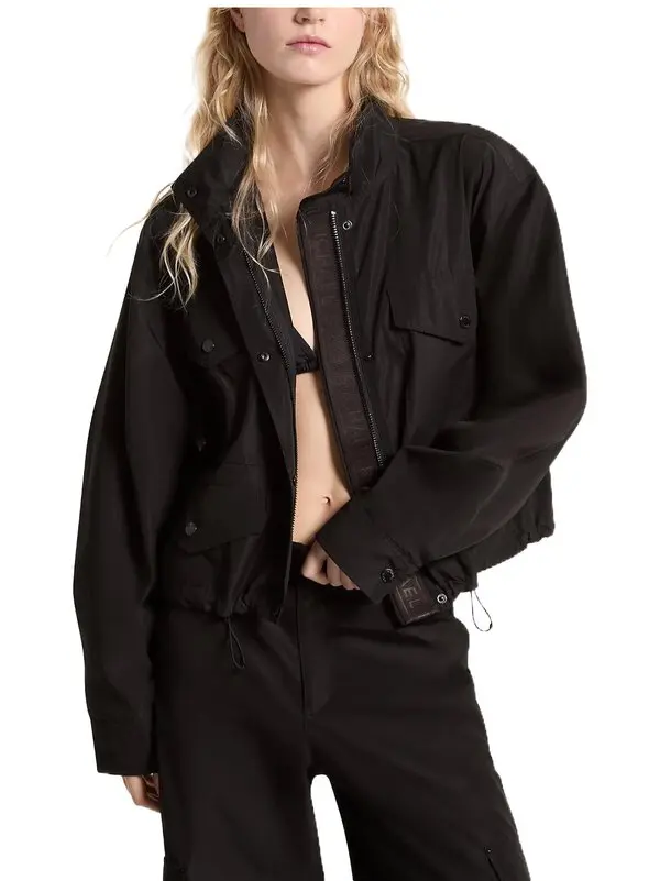 Michael Kors Logo Tape Anorak Jacket - Black