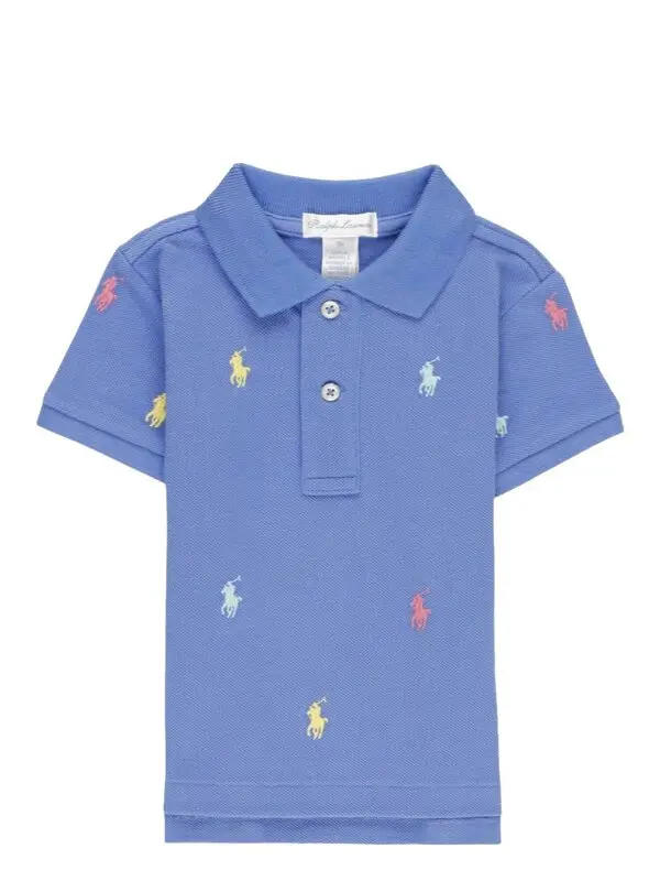 Polo Ralph Lauren Embroidered Pony Polo Shirt - Blue