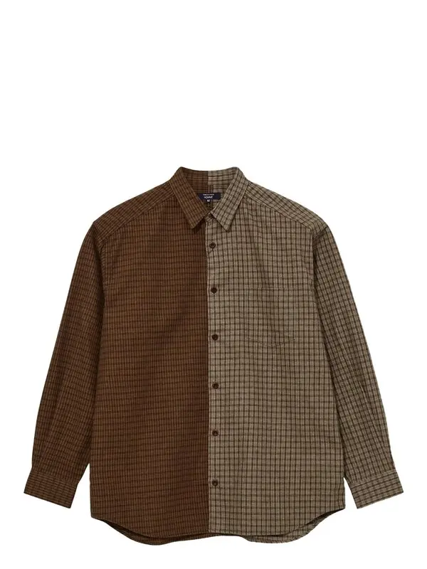 Comme Des Garçons Checkered Shirt - Brown