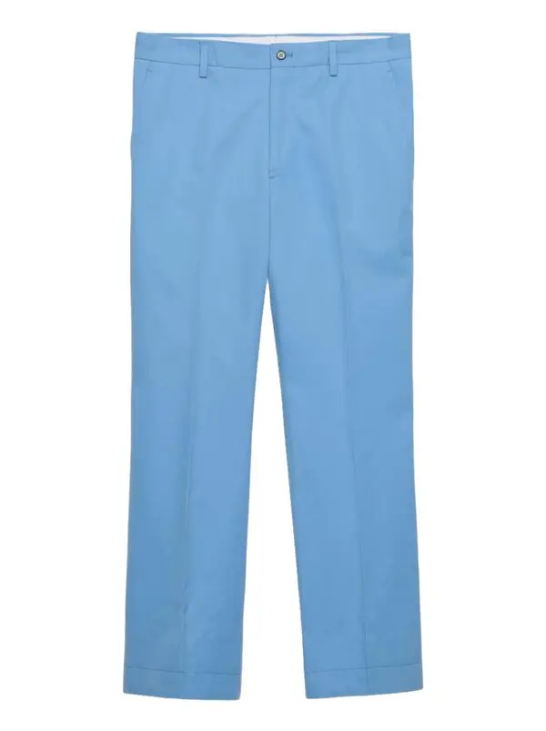 Prada Pleated Tailored Trousers - Celeste