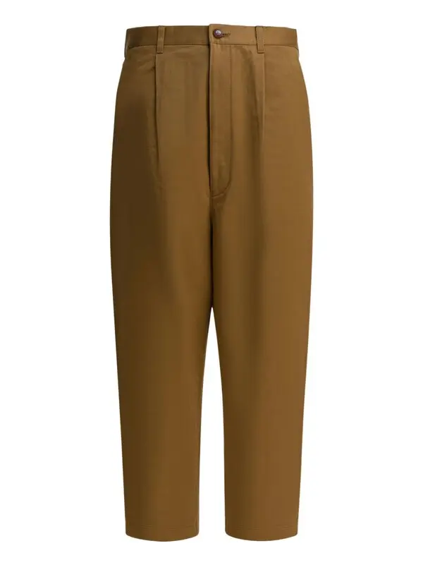Junya Watanabe Pleated Detail Track Pants - Brown