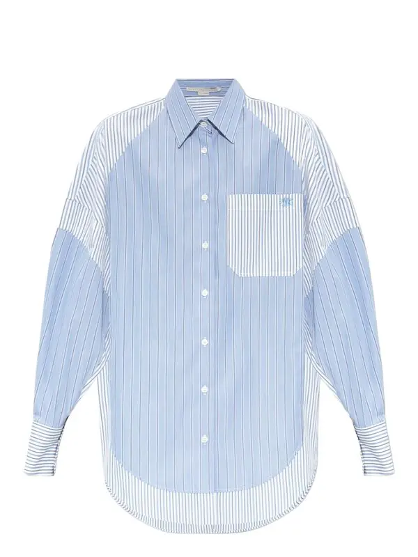 Stella McCartney Striped Boyfriend Shirt - Blue