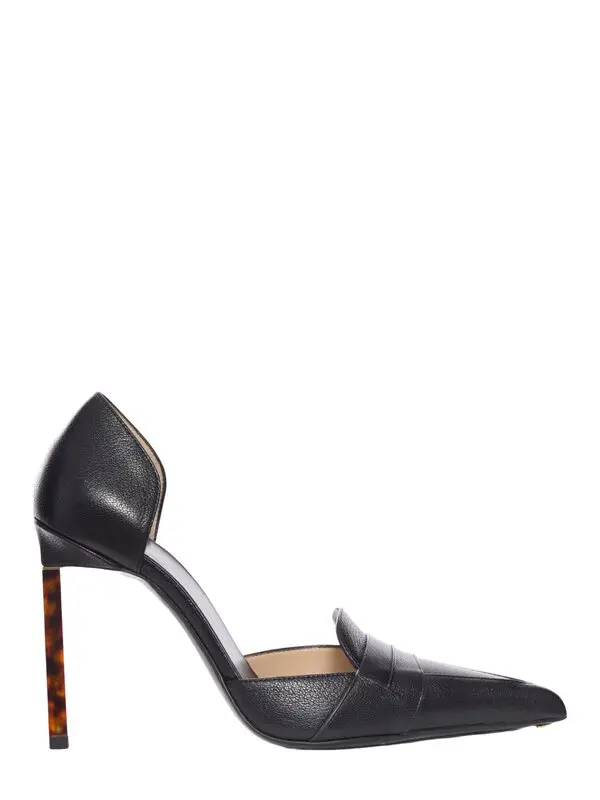 TOM FORD D'orsay Leather Stiletto Pumps - Black