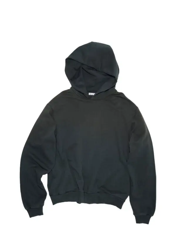 Acne Studios Garment Dyed Logo Hoodie - Black