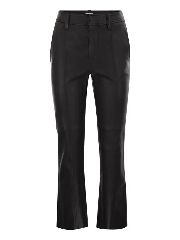 Brunello Cucinelli Square Cigarette Trousers - Black