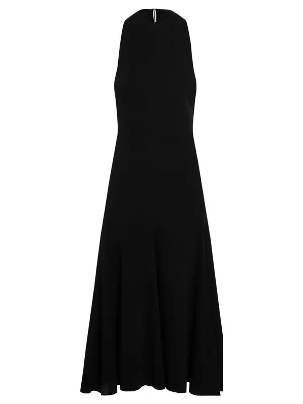 Jacquemus La Robe Favola Flared Halter Dress - Black