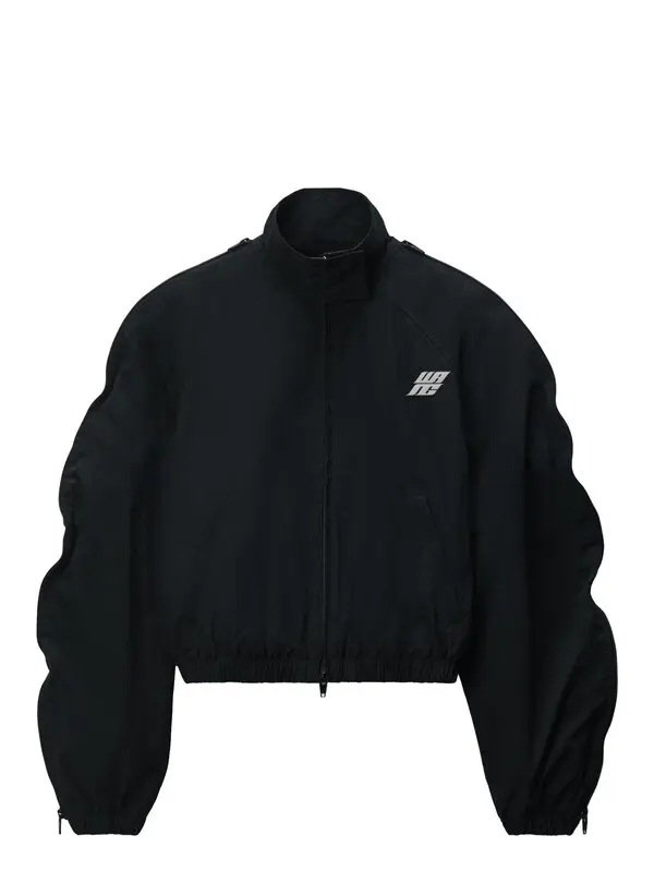 Alexander Wang Oversized Track Jacket With Stand Collar - Black