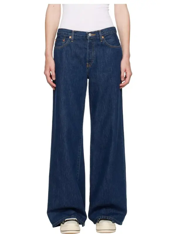 RE/DONE Wide Leg Jeans - Blue