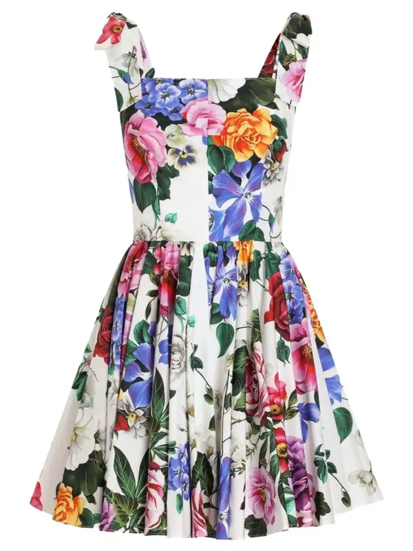 Dolce & Gabbana Floral Sleeveless Mini Dress - Multicolor