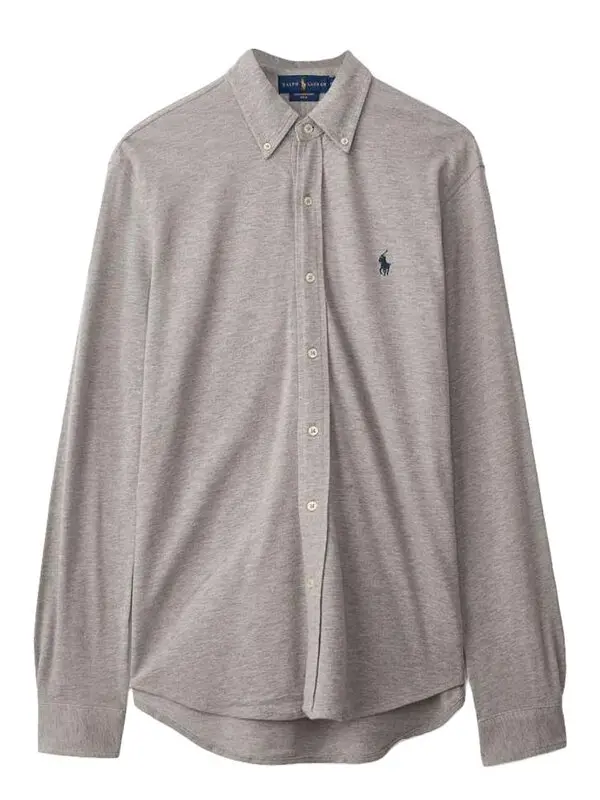 Polo Ralph Lauren Logo Embroidered Shirt - Gray