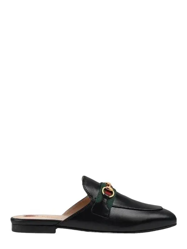 Gucci Princetown Mules With Horsebit Detail - Black