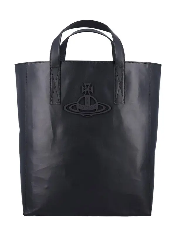 VIVIENNE WESTWOOD Sarah Medium Tote Bag - Black