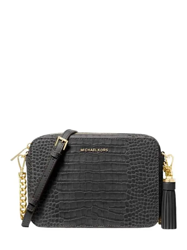 Michael Kors Logo Shoulder Bag - Black