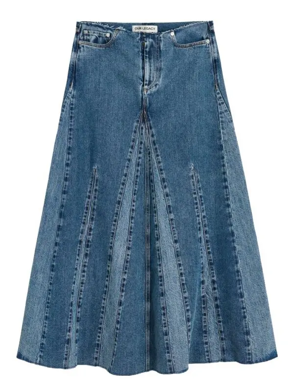 Our Legacy Rebel Skirt Indigo Denim - Blue