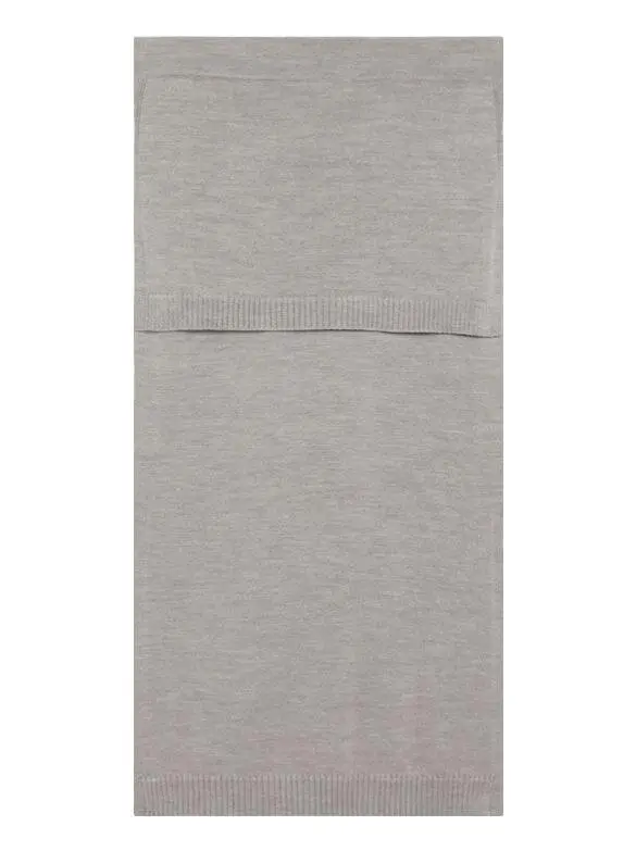LEMAIRE Tie-around Side Slit Midi Skirt - Gray