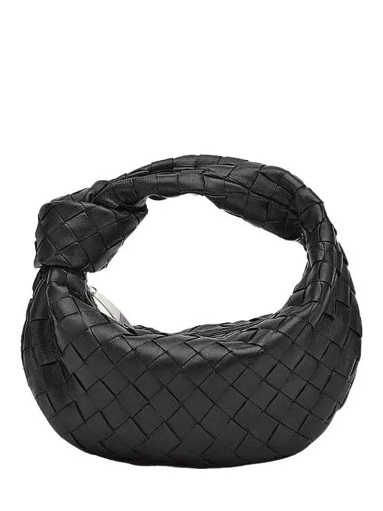 Bottega Veneta The Mini Jodie Clutch Bag - Black