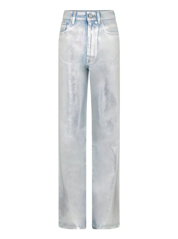 Rabanne Mid-rise Straight Leg Jeans - Gray