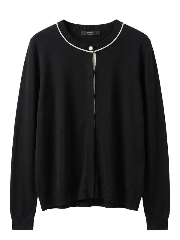Max Mara Long Sleeve Round Neck Sweater - Black