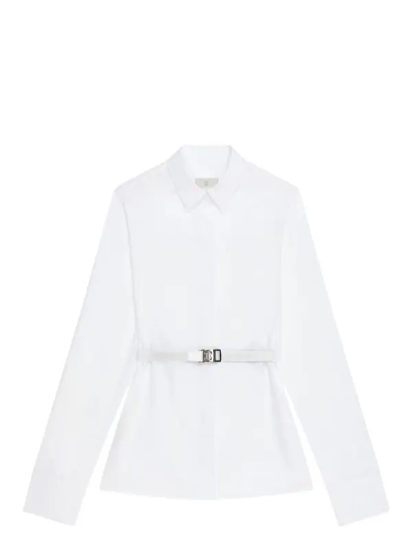 Givenchy 4g Belted Poplin Shirt - White