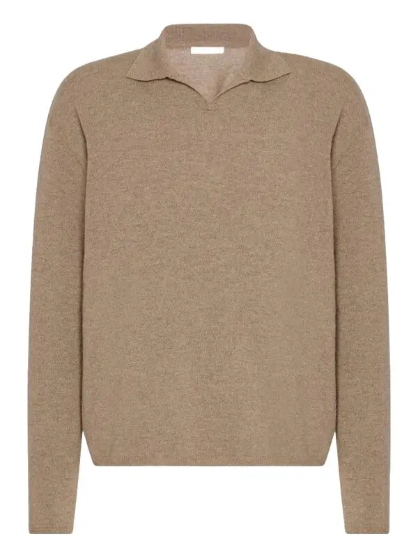 THE ROW Cashmere Knit Pullover - Gray-brown