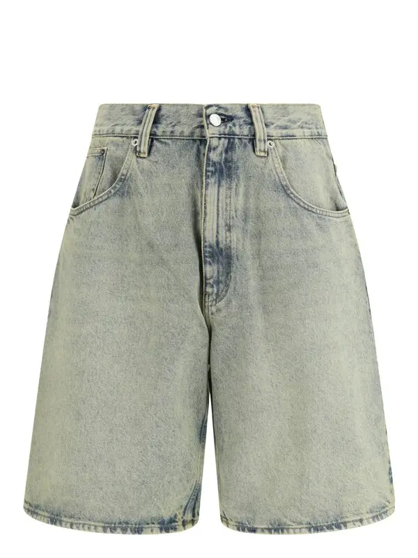 SUNFLOWER Long Denim Shorts - Multicolor