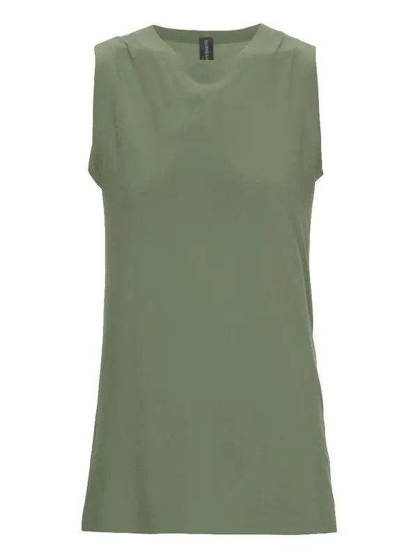 Norma Kamali Sleeveless Crewneck Top - Green