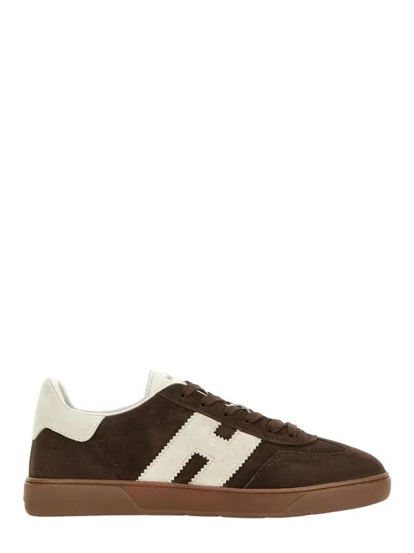 Hogan Logo-patch Low-top Sneakers - Brown