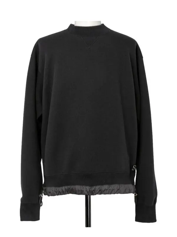 Sacai Drawstring Hem Sweatshirt - Black