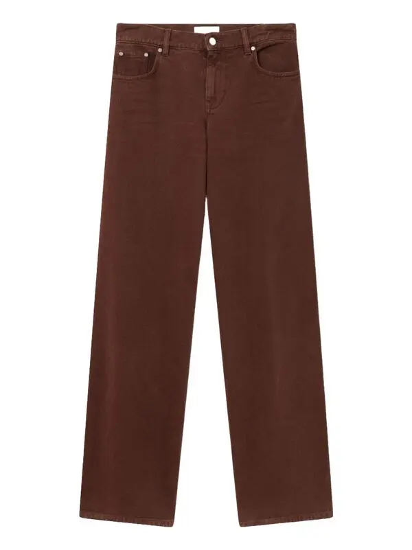 Stella McCartney Mid-rise Wide-leg Denim Jeans - Brown