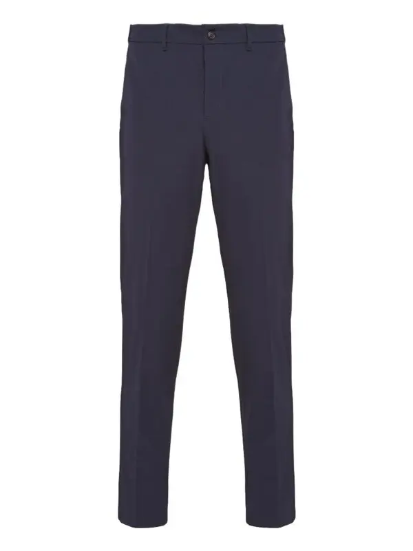 Prada Mid-rise Cropped Tailored Trousers - Blue