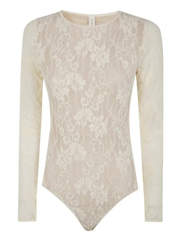 Zimmermann Lace Bodysuit - Nude