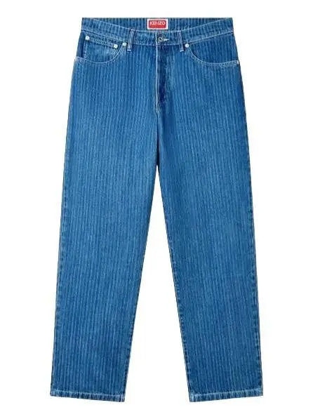 Kenzo Botan Loose Fit Jeans - Blue