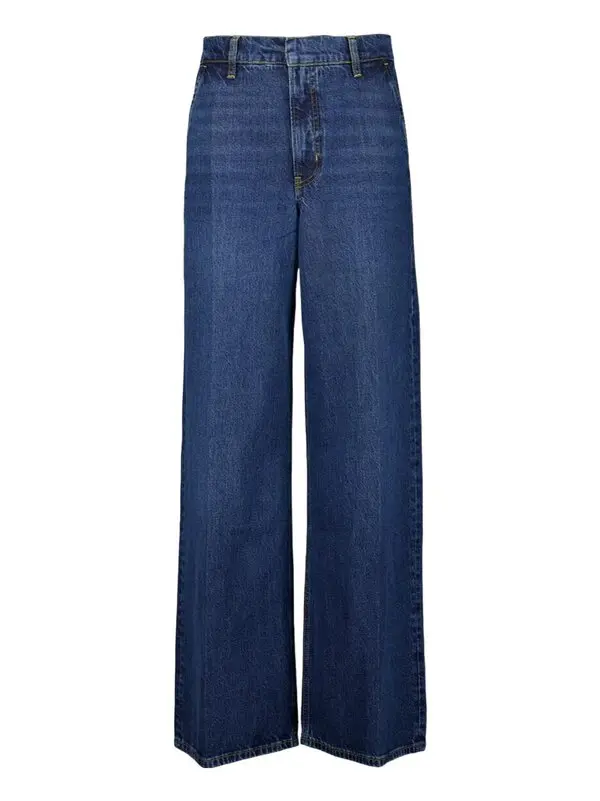 FRAME High-waist Wide-leg Jeans - Blue