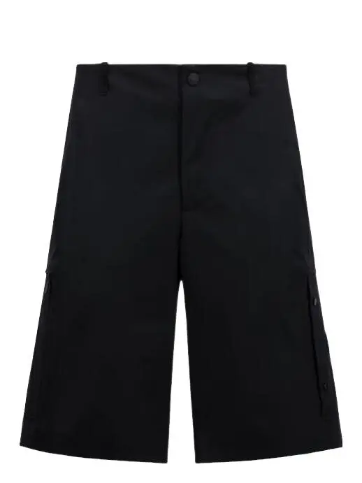 Moncler Nylon Cotton Cargo Shorts - Black