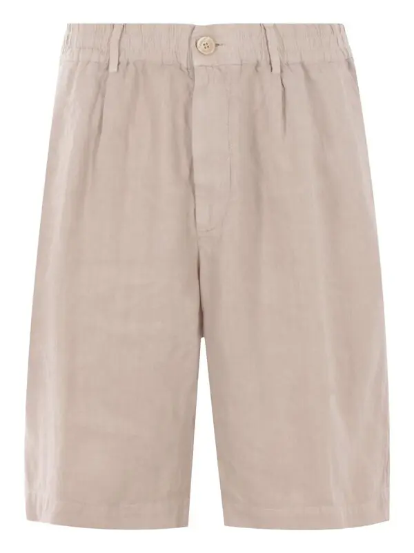 Brunello Cucinelli Buttoned Straight-leg Shorts - Nude
