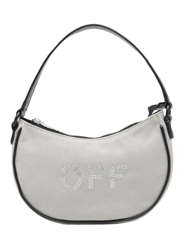 Off-White Zip Shoulder Bag - Gray