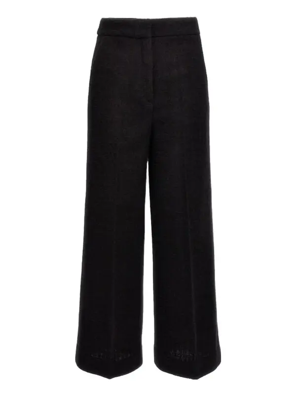 Moschino Bouclé Cropped Pants - Black