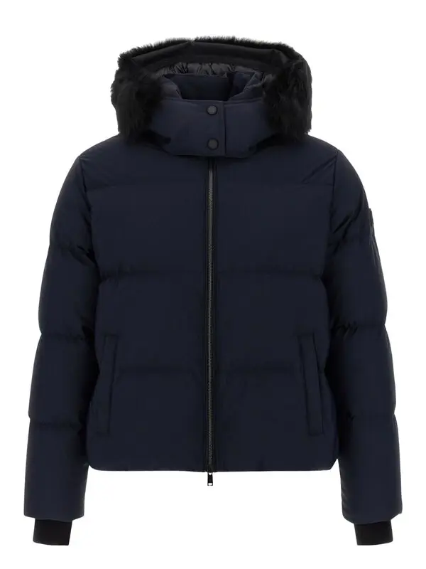 Moose Knuckles Misti Fur-trimmed Puffer Jacket - Blue