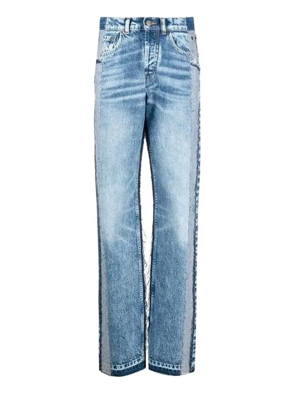 MAISON MARGIELA Spliced Patchwork Jeans - Blue