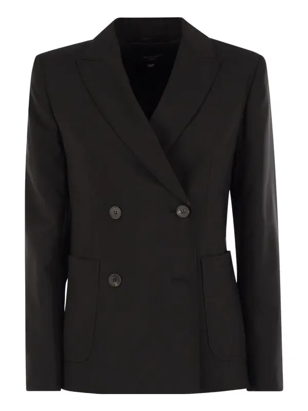 Max Mara Double Breasted Blazer - Black