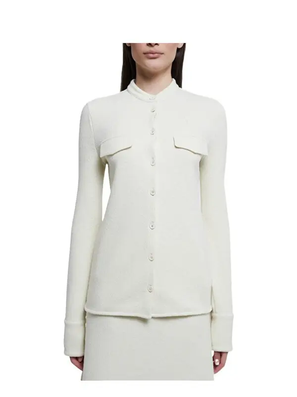 JIL SANDER Crewneck Long-sleeved Shirt - White