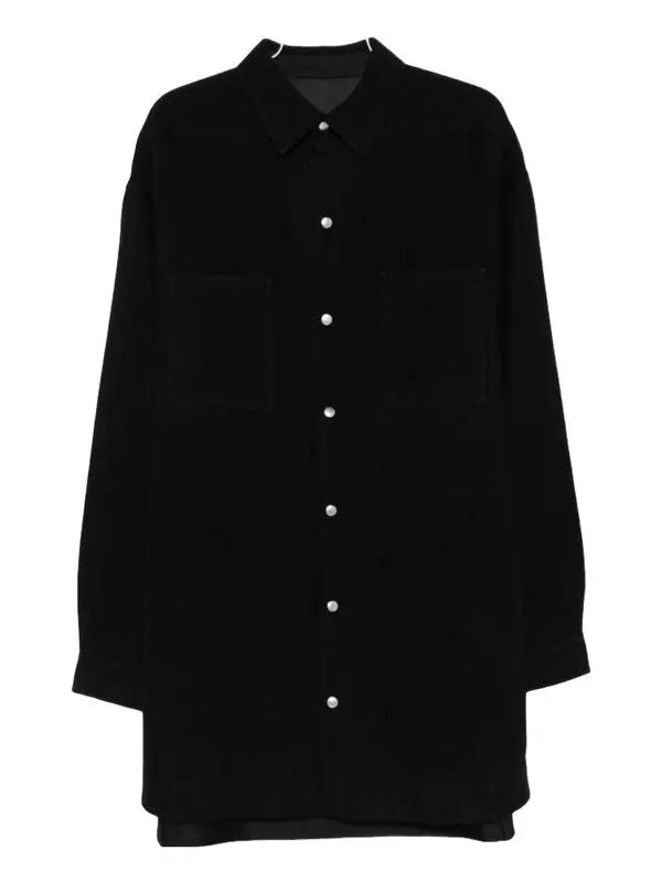 Rick Owens Long Sleeve Casual Jacket - Black