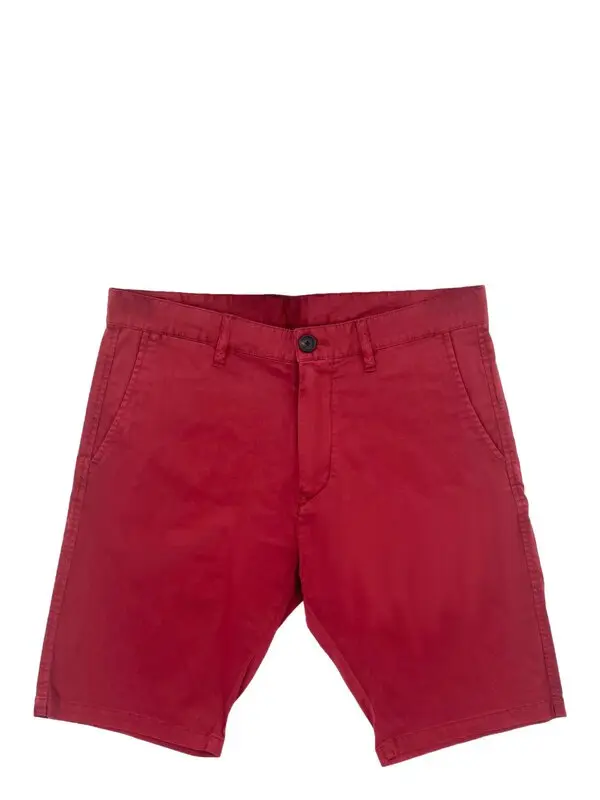 Emporio Armani Casual Zippered Shorts - Red