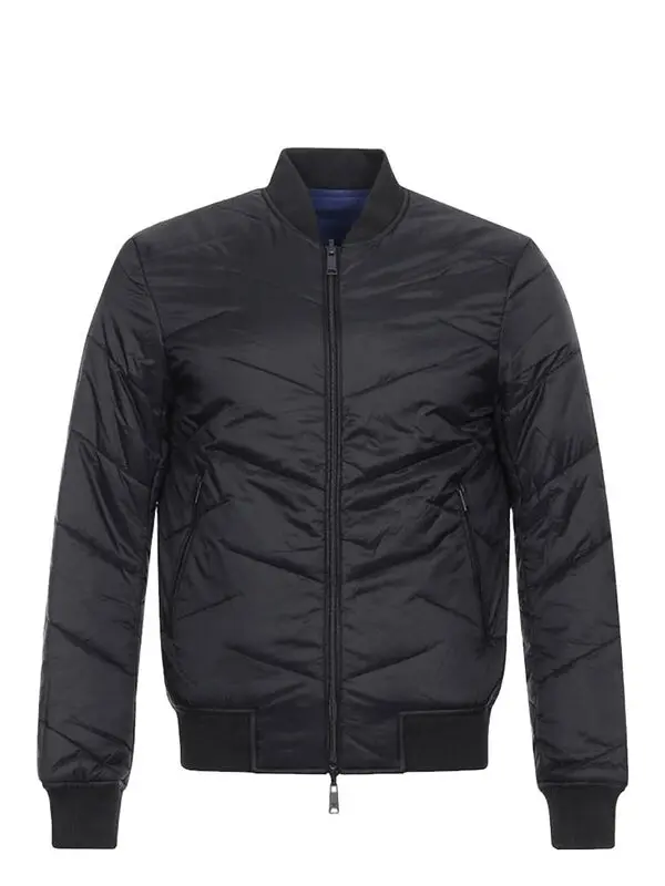 Emporio Armani Long-sleeve Baseball Jacket - Black