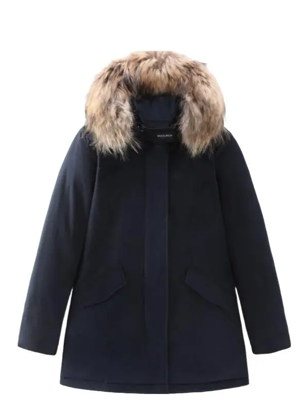 Woolrich Arctic Parka With Raccoon Fur Trim - Black