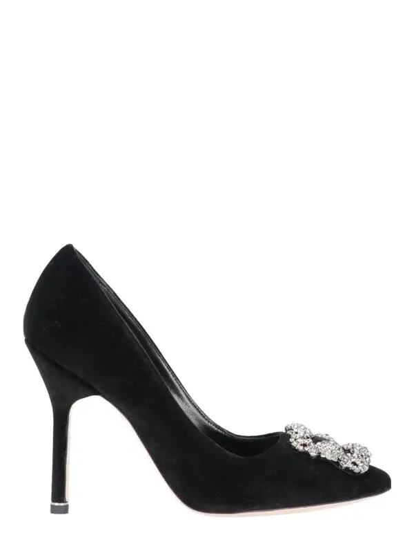 Manolo Blahnik Logo High Heels - Black