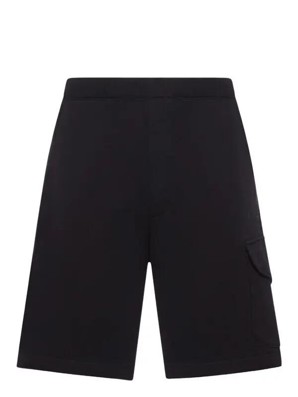 C.P. COMPANY Pocket Cotton Shorts - Black